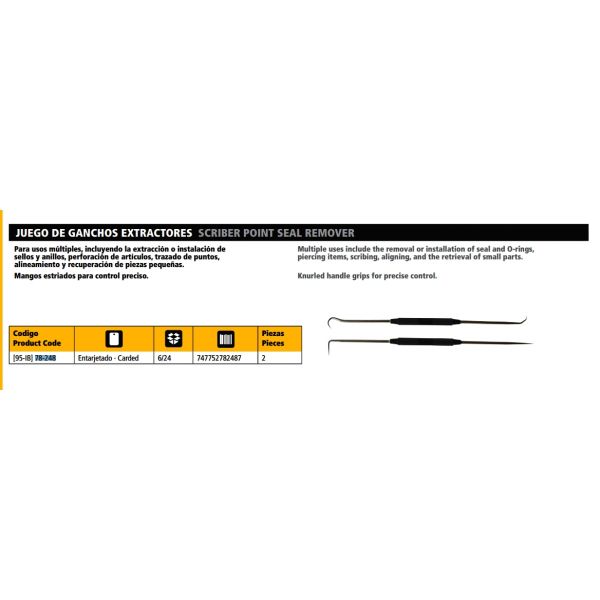 SEAL REMOVER STANLEY SCRIBER POINT 2 PC #951B78248