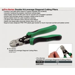 PLIERS DIAGONAL CUTTING TOPTUL 7" DEBF2207