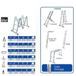 LADDER ALUMINUM INCO ARTICULATED 3-4 SECTION