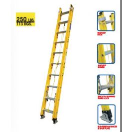 LADDER FIBERGLASS INCO EXTEND INDUSTRIAL 24FT