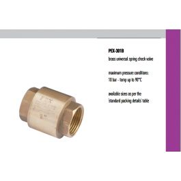 VALVE CHECK PEX BRASS 1 1/2" 301B