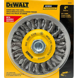 BRUSH WIRE WHEEL DEWALT 4 X 5/8" DW4930